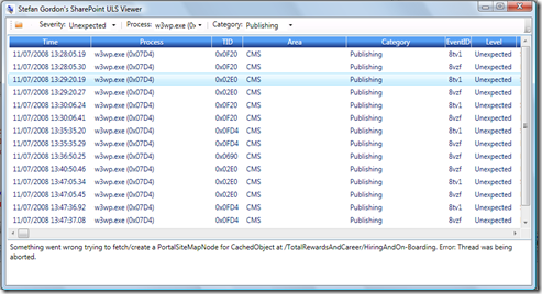 SharePoint Log Viewer (ULS Viewer) - Stefan On Software